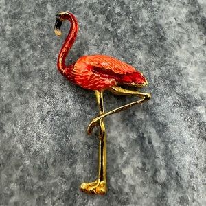 Jewelry | 32 Shiny Flamingo Pin Brooch | Poshmark